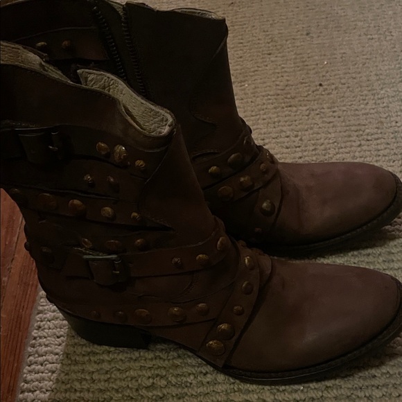 freebird | Shoes | Freebird Brown Studded Womens Boots | Poshmark